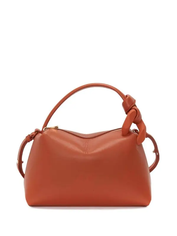 JW Anderson Small Corner Leather Crossbody Bag - Brown