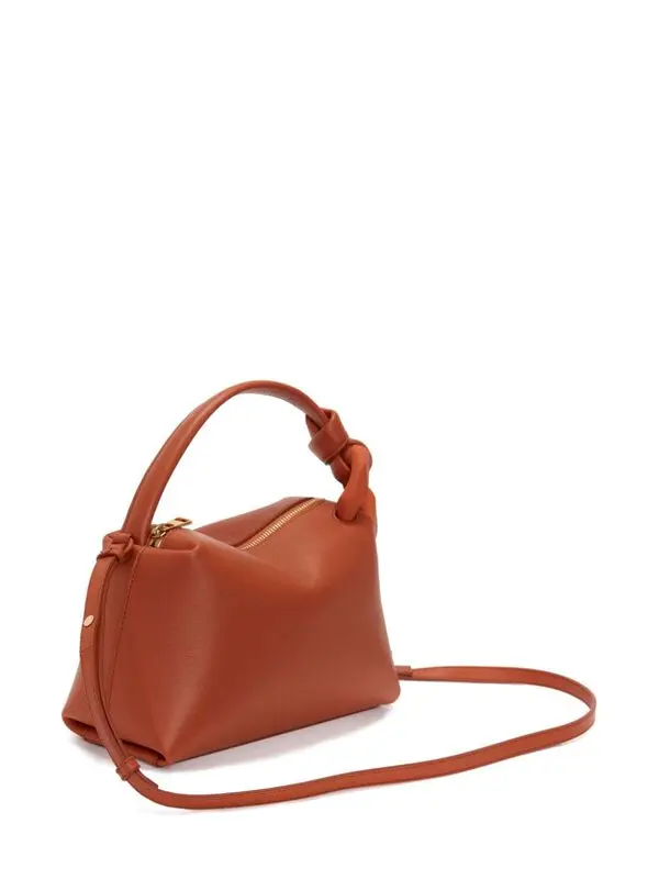 JW Anderson Small Corner Leather Crossbody Bag - Brown