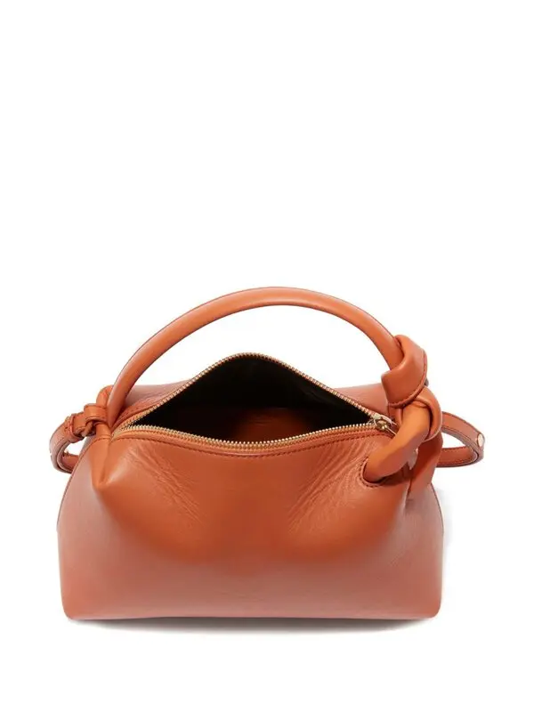 JW Anderson Small Corner Leather Crossbody Bag - Brown