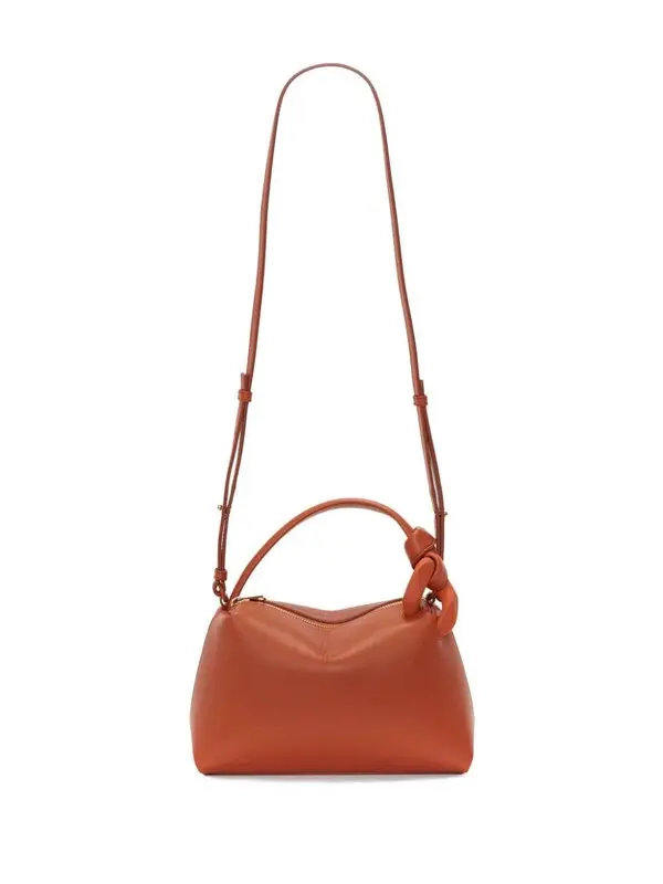 JW Anderson Small Corner Leather Crossbody Bag - Brown
