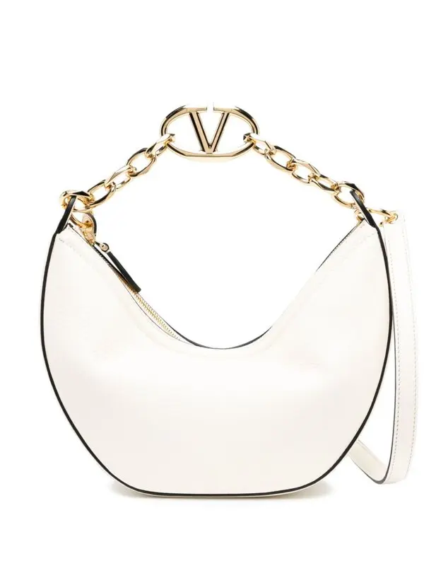 Valentino Garavani Vlogo Moon Shoulder Bag - White