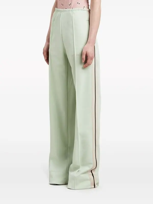 Palm Angels Side-stripe Track Pants - Green