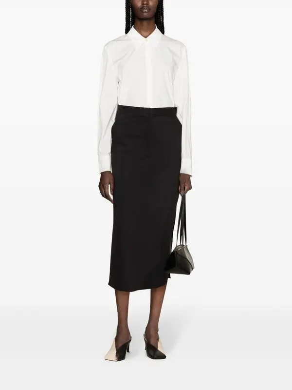 Khaite Pointed-collar Cotton Shirt - White