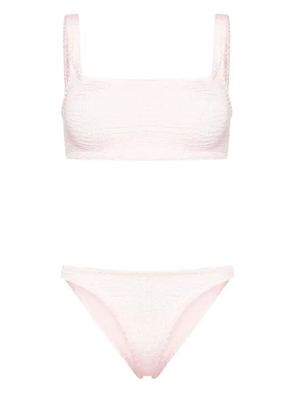 PARAMIDONNA Emily Smock-design Bikini Set - Pink
