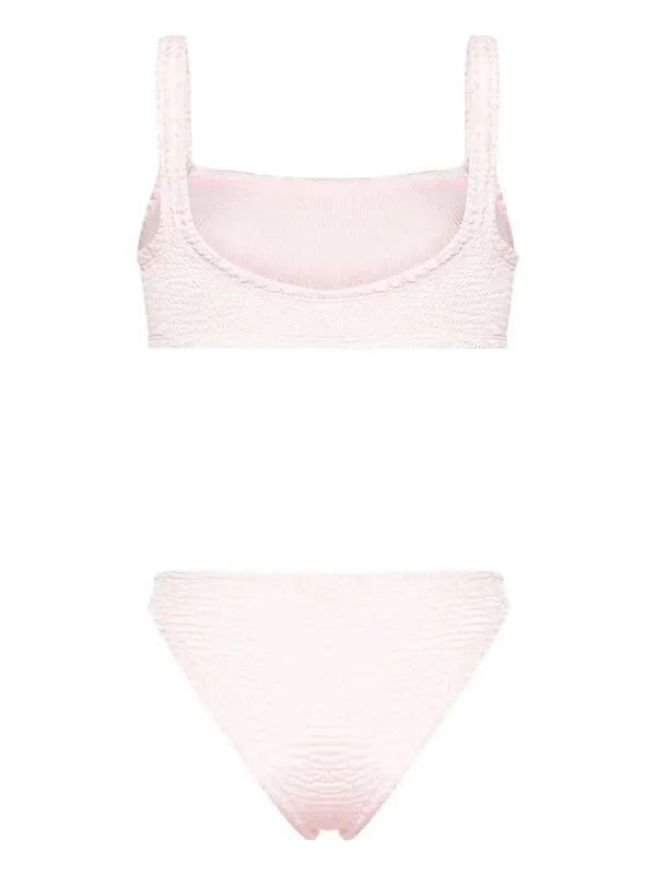 PARAMIDONNA Emily Smock-design Bikini Set - Pink