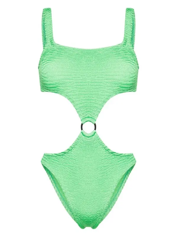 PARAMIDONNA Olivia Smock-design Swimsuit - Green
