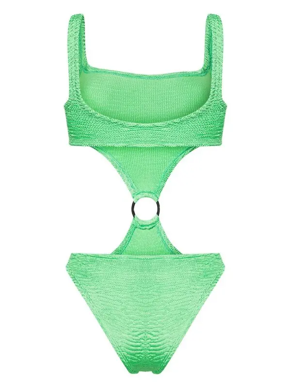 PARAMIDONNA Olivia Smock-design Swimsuit - Green