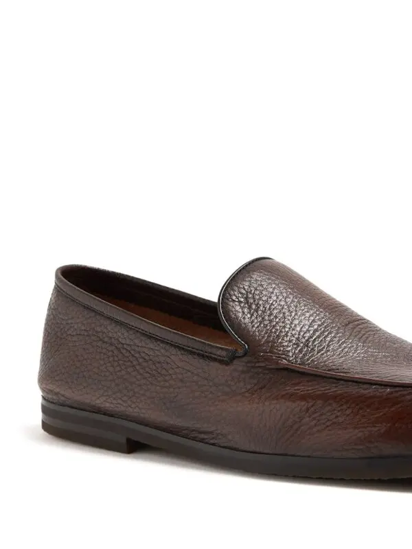 BARRETT Almond-toe Leather Loafers