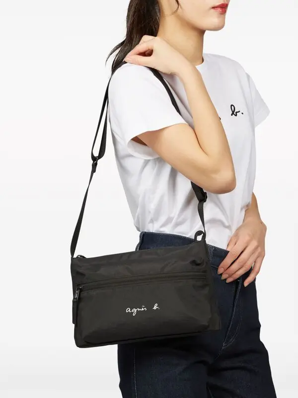 AGNES B. Logo-print Shoulder Bag