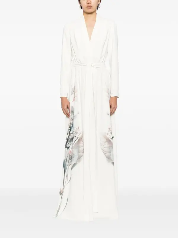 SAIID KOBEISY Floral-print Kaftan Dress