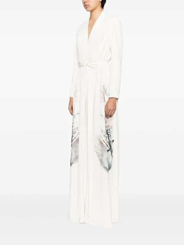 SAIID KOBEISY Floral-print Kaftan Dress