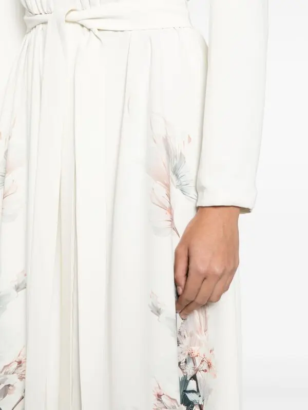 SAIID KOBEISY Floral-print Kaftan Dress