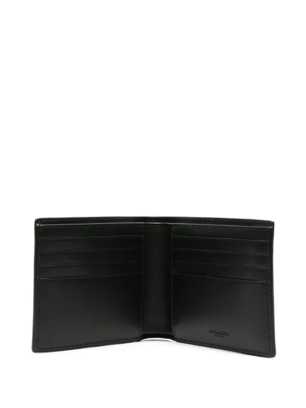 COACH Monogram Bi-fold Leather Wallet