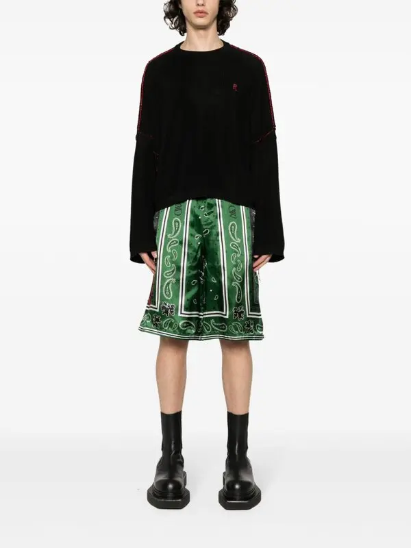 Off-White Bandana-print Twill Shorts