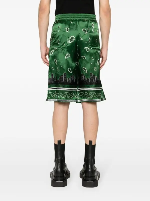 Off-White Bandana-print Twill Shorts