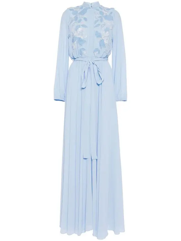 SAIID KOBEISY Floral-embroidered Kaftan