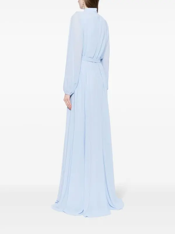 SAIID KOBEISY Floral-embroidered Kaftan