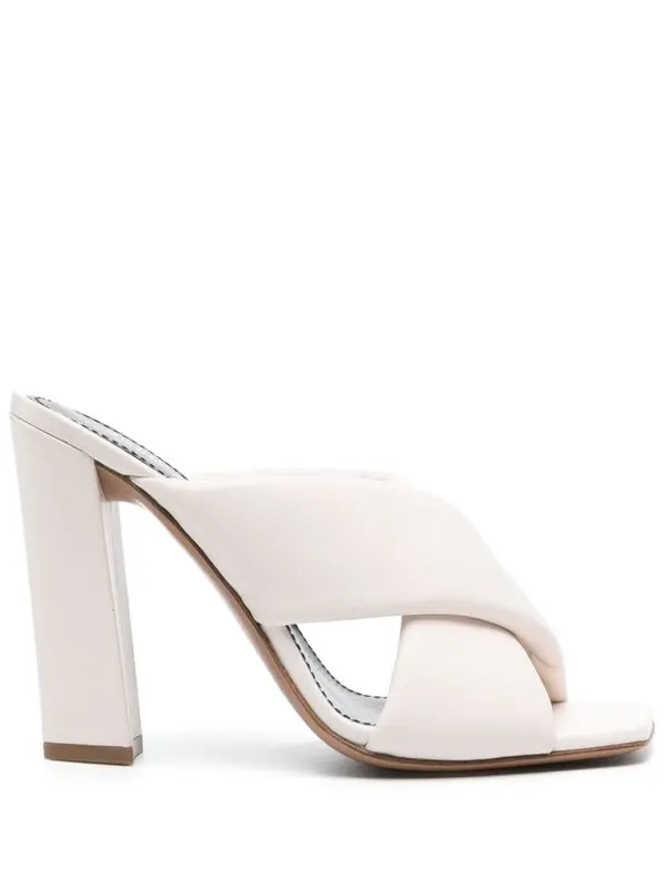 Paris Texas Open-toe Leather Sandals - White