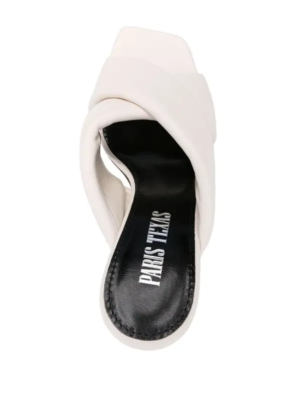 Paris Texas Open-toe Leather Sandals - White