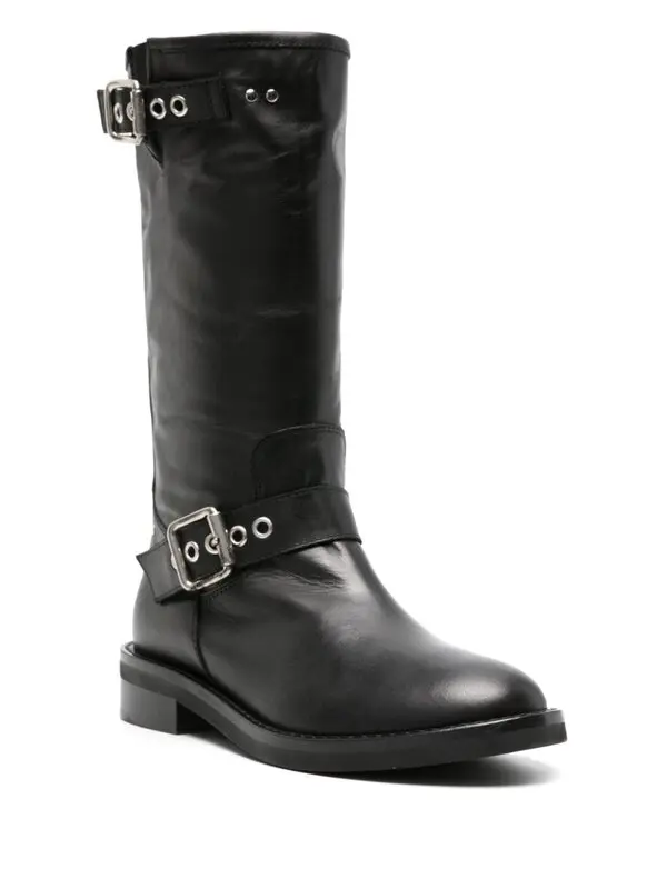 VIA ROMA 15 Malibu Mid-calf Leather Boots