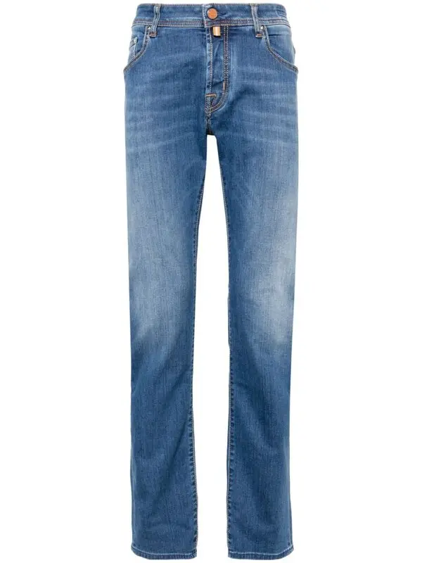 Jacob Cohen Mid-rise Straight-leg Jeans - Blue