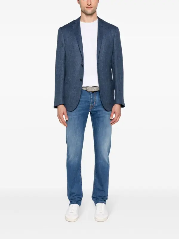 Jacob Cohen Mid-rise Straight-leg Jeans - Blue