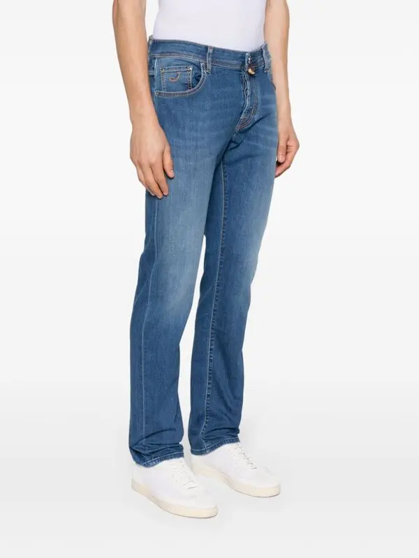 Jacob Cohen Mid-rise Straight-leg Jeans - Blue