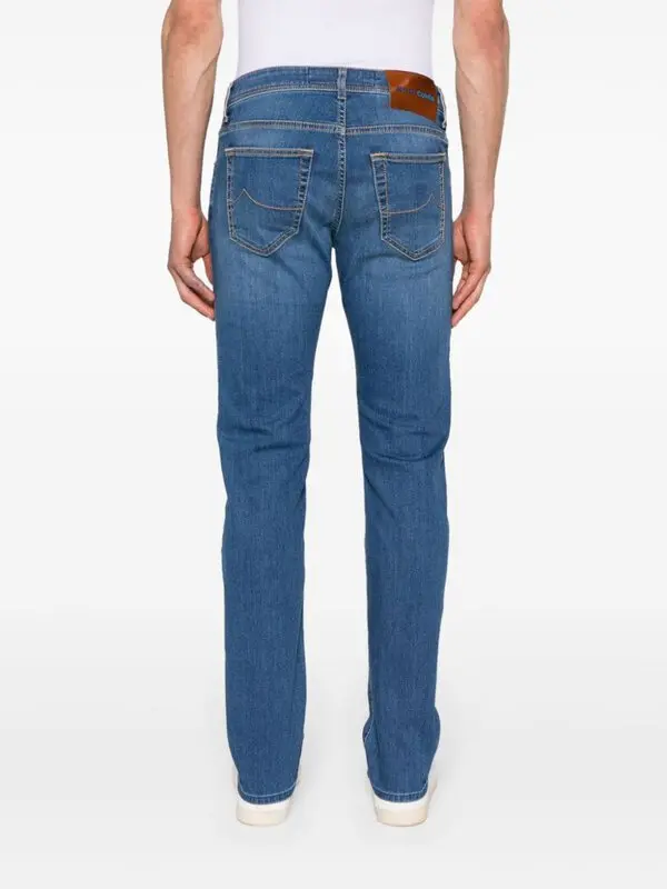 Jacob Cohen Mid-rise Straight-leg Jeans - Blue