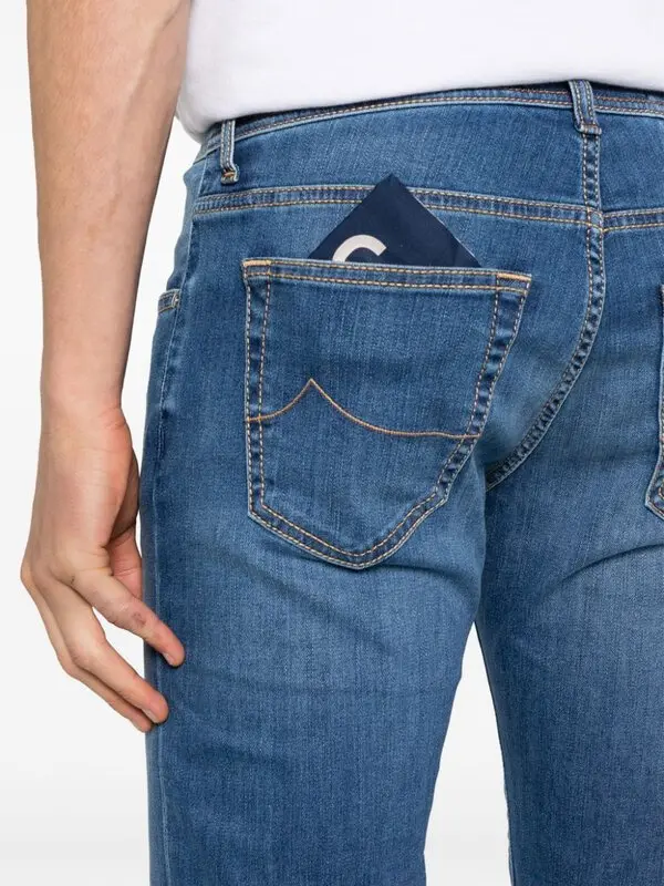 Jacob Cohen Mid-rise Straight-leg Jeans - Blue