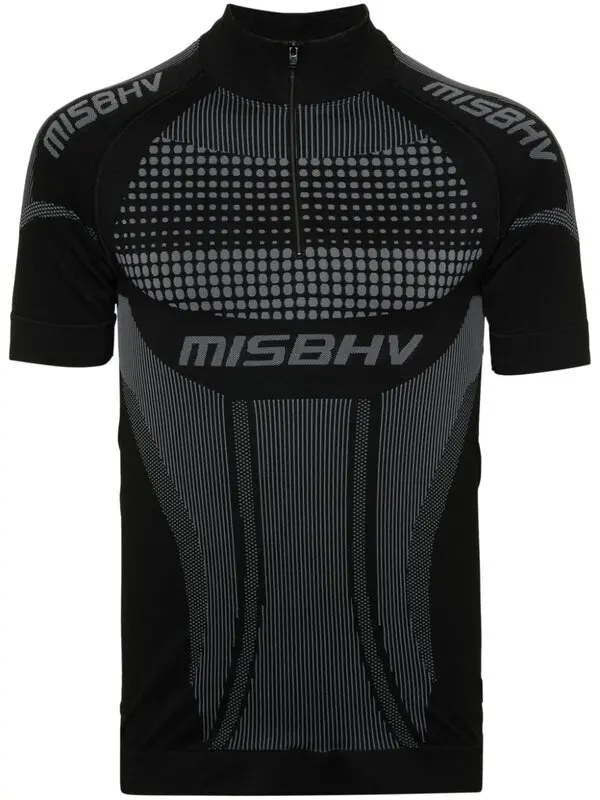 MISBHV Zip-up Performance T-shirt - Black