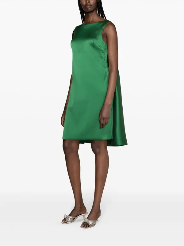 P.A.R.O.S.H Papavero Satin Midi Dress In Green - 55% Off | Editorialist