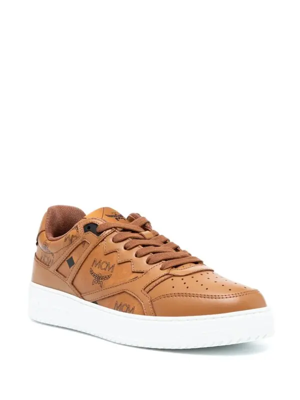 Mcm Neo Terrain Lo Canvas Sneakers - Brown