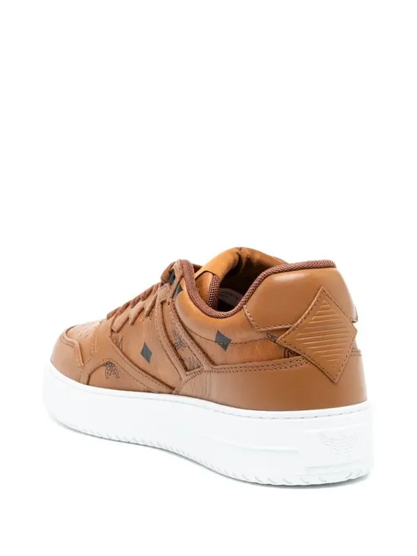 Mcm Neo Terrain Lo Canvas Sneakers - Brown