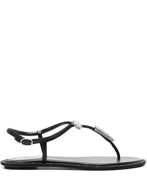 Rene Caovilla Katy Crystal-embellished Thong Sandals