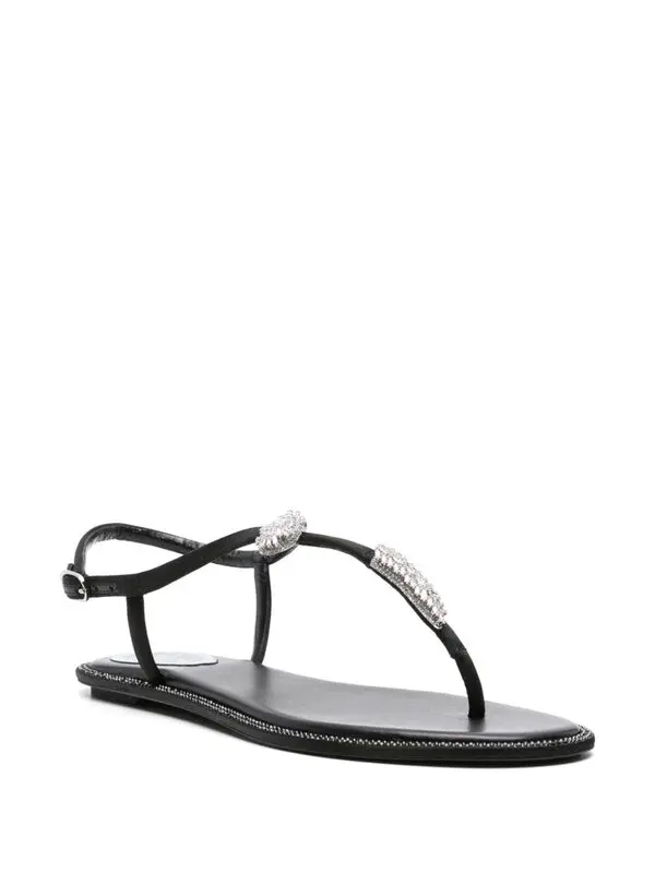 Rene Caovilla Katy Crystal-embellished Thong Sandals