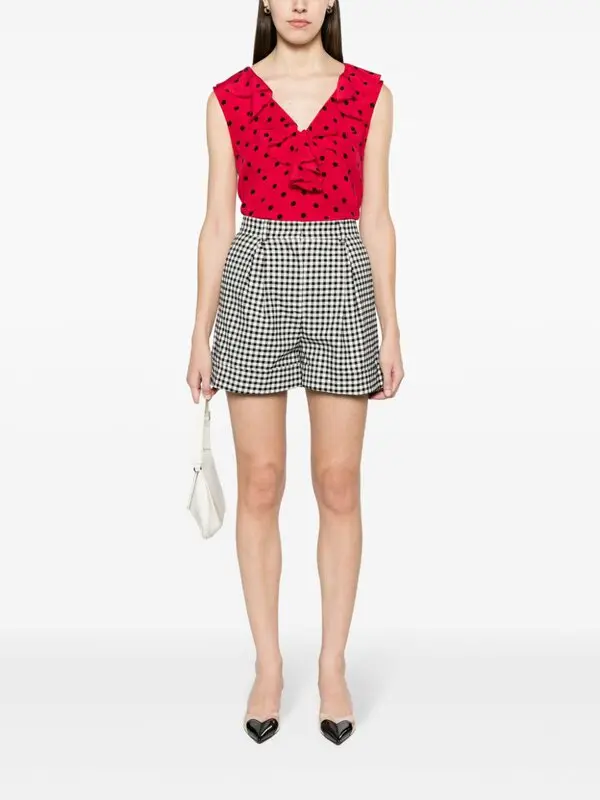 Moschino Gingham-check Tailored Shorts