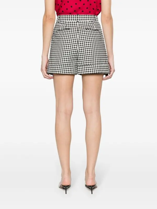 Moschino Gingham-check Tailored Shorts