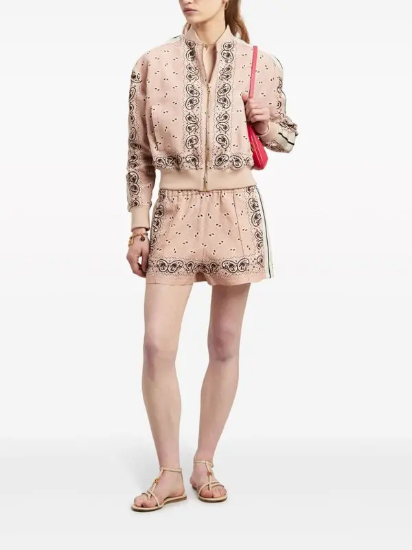 Palm Angels Paisley-print Track Shorts - Pink