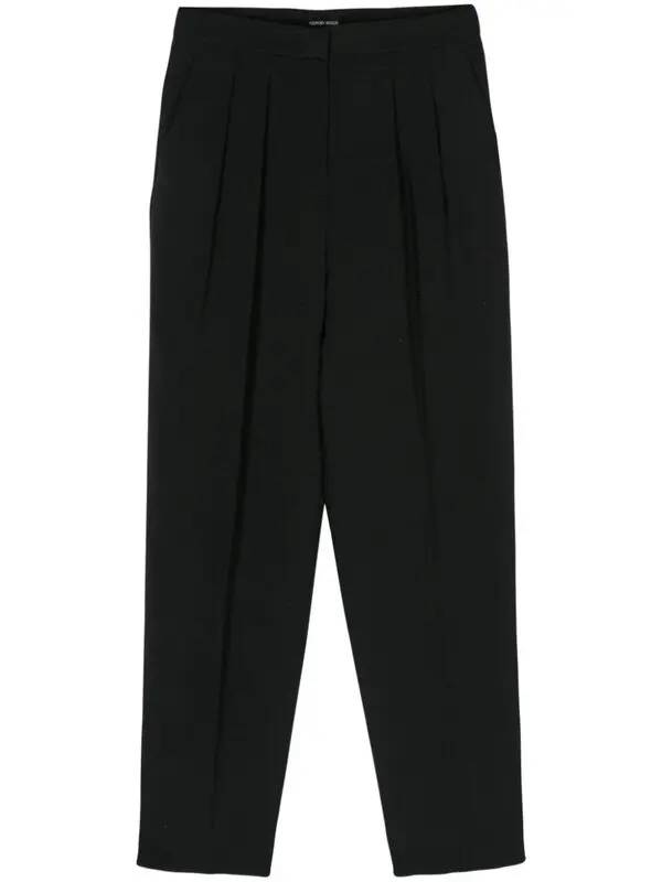 Giorgio Armani Dart-detailing Tapered Trousers