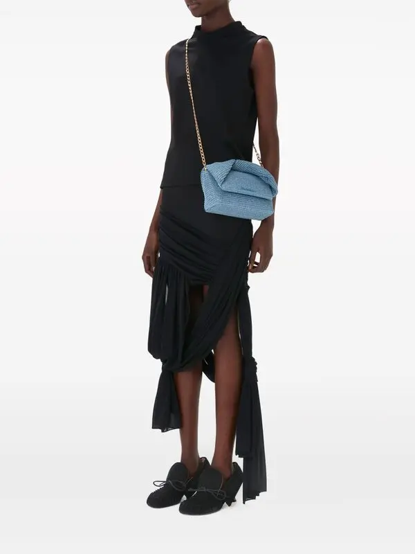 JW Anderson Draped Wrap Midi Skirt