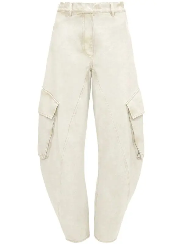 JW Anderson Twisted Cargo Jeans - Neutrals