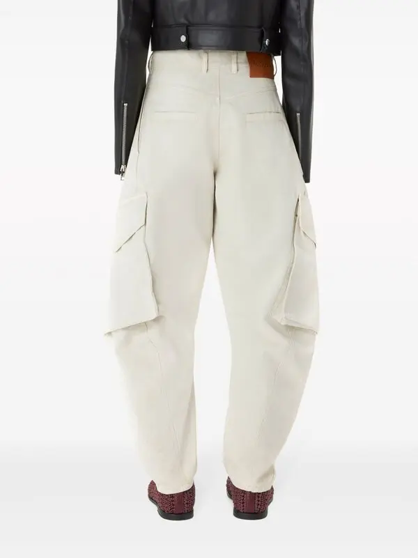 JW Anderson Twisted Cargo Jeans - Neutrals