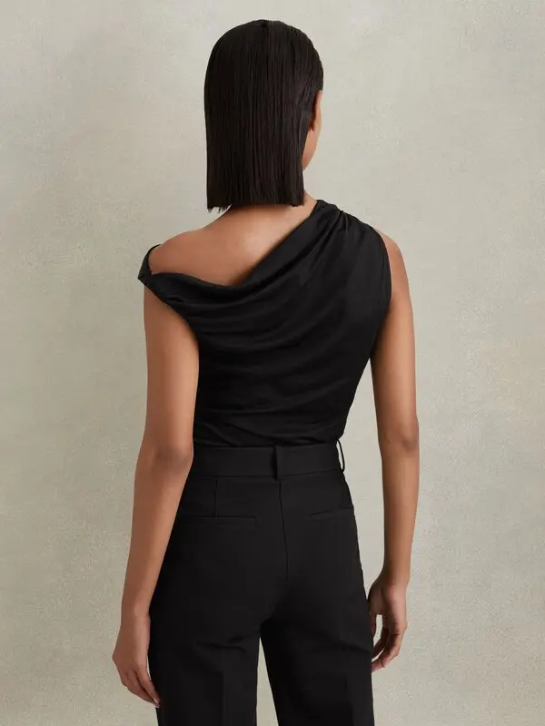 REISS Dylan Ruched Off-the-shoulder Top