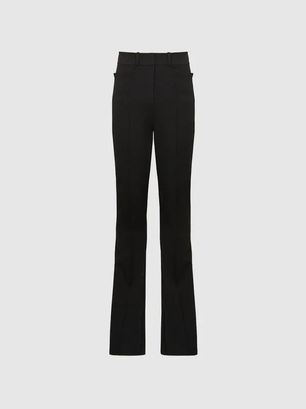 REISS Dylan Petite Flared High-rise Trousers