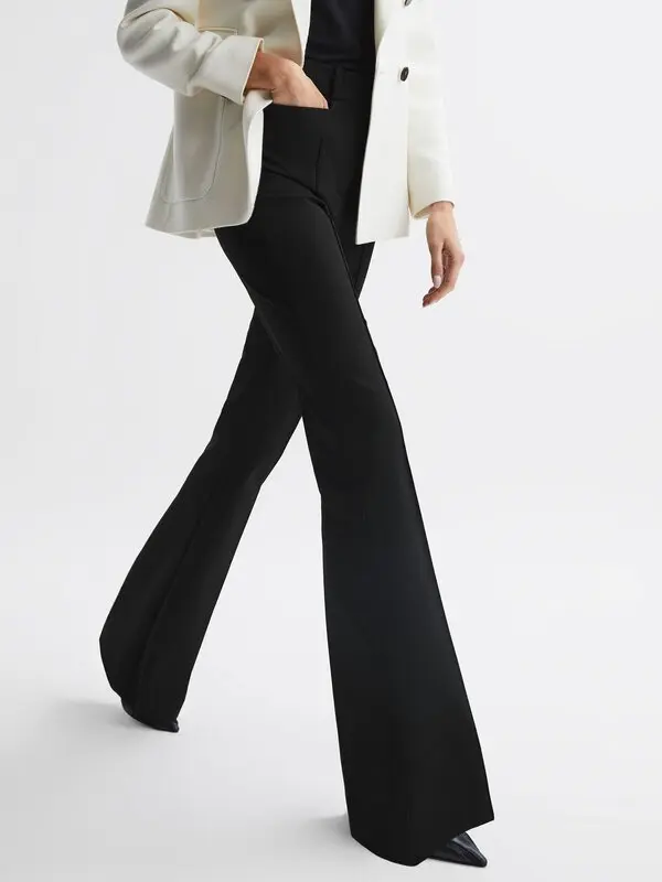 REISS Dylan Flared High Rise Trousers