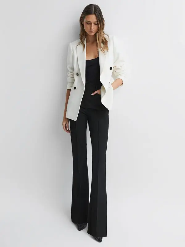 REISS Dylan Flared High Rise Trousers