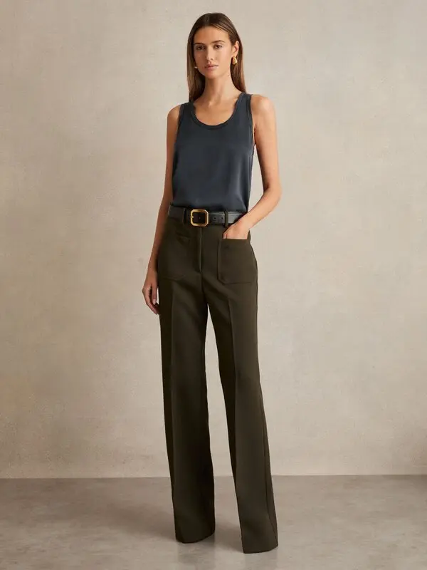 REISS Riley Silk-blend Vest