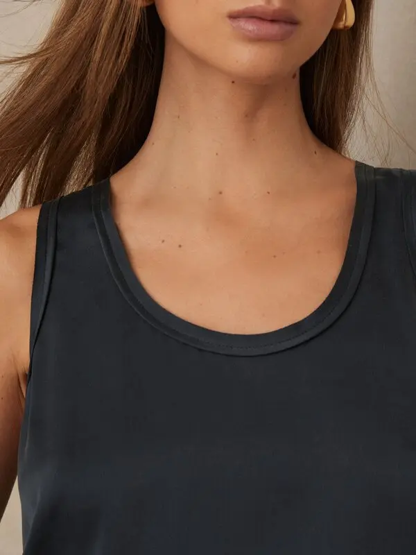 REISS Riley Silk-blend Vest