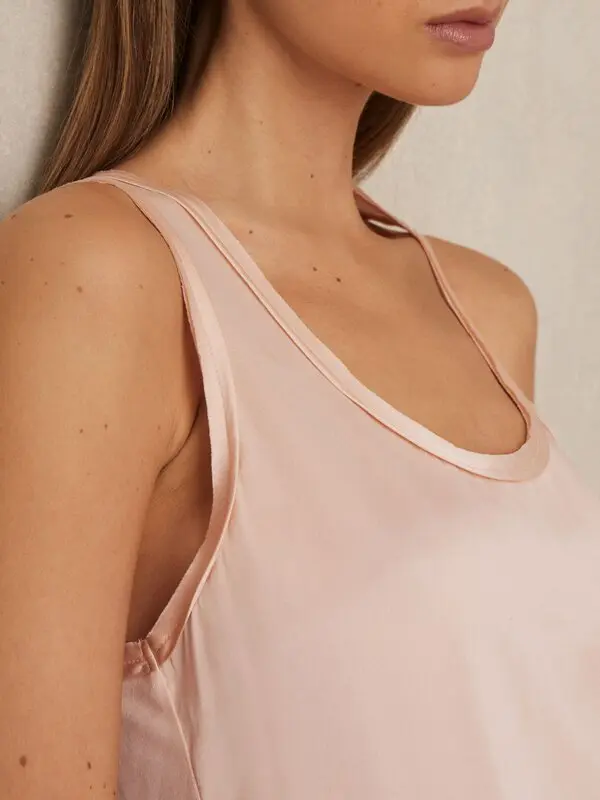 REISS Riley Silk-blend Vest