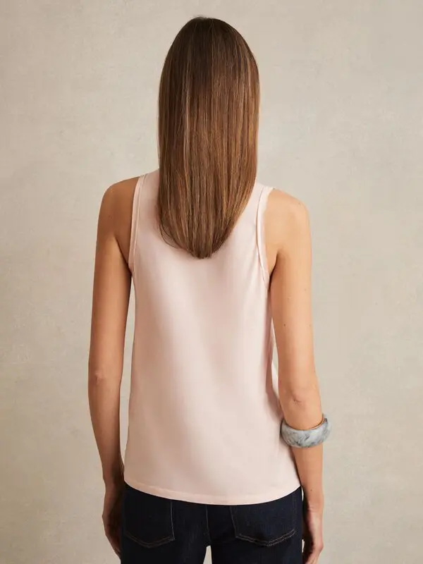REISS Riley Silk-blend Vest